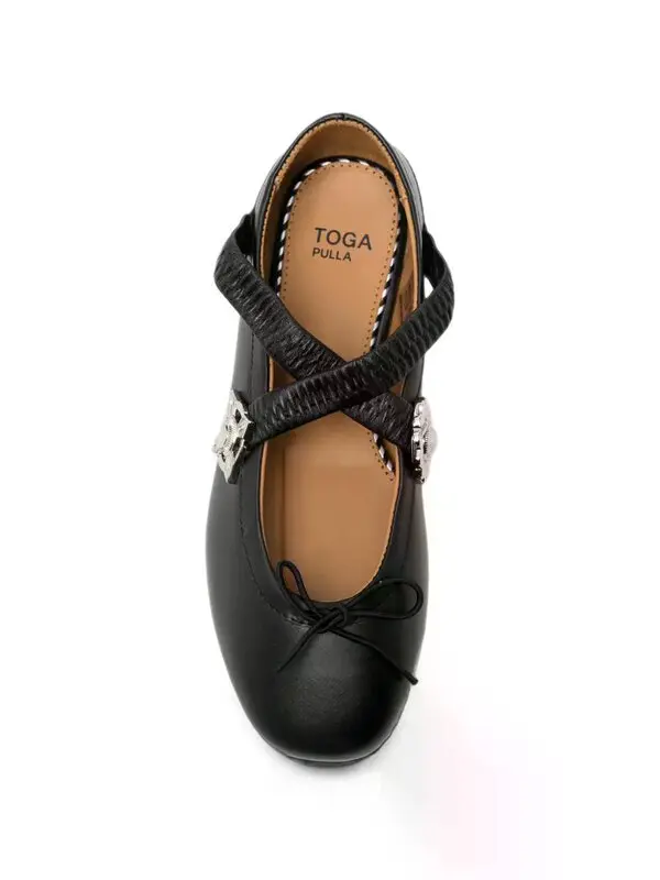 Toga Elasticated-strap Ballet Flats