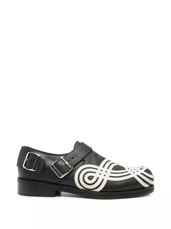 STEFAN COOKE Braided Biker Monk Shoes
