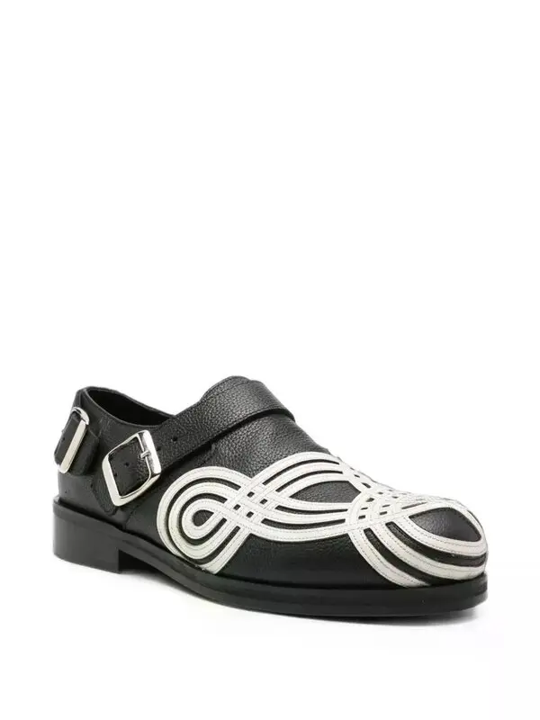STEFAN COOKE Braided Biker Monk Shoes