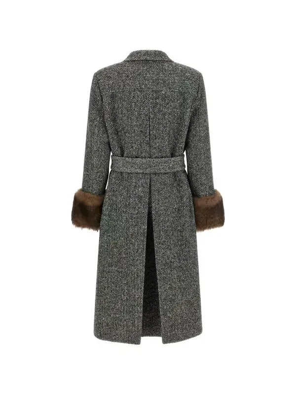 Valentino Garavani Mossi Chevron-motif Coat