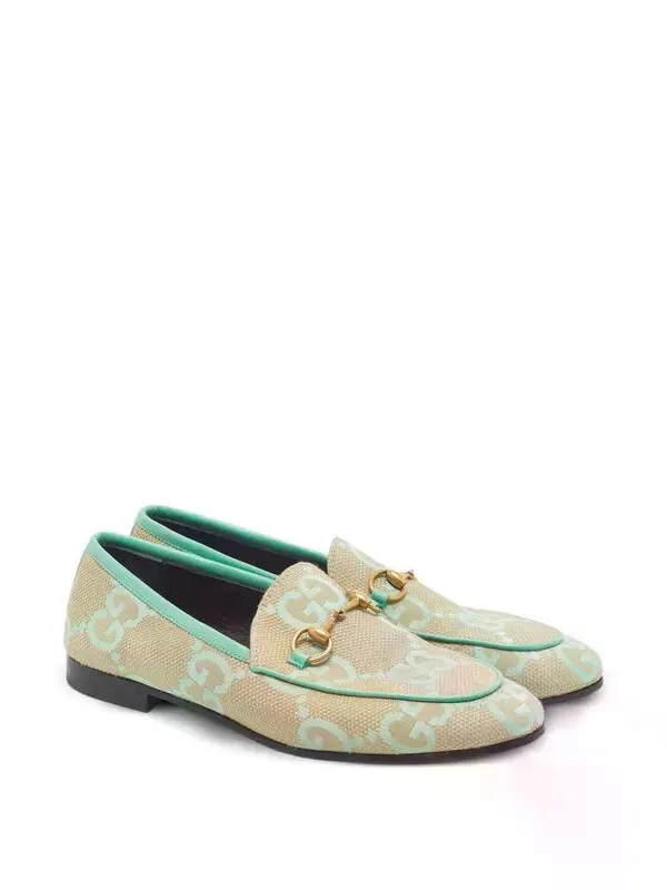 Gucci Gg Jordaan Horsebit Loafers - Neutrals