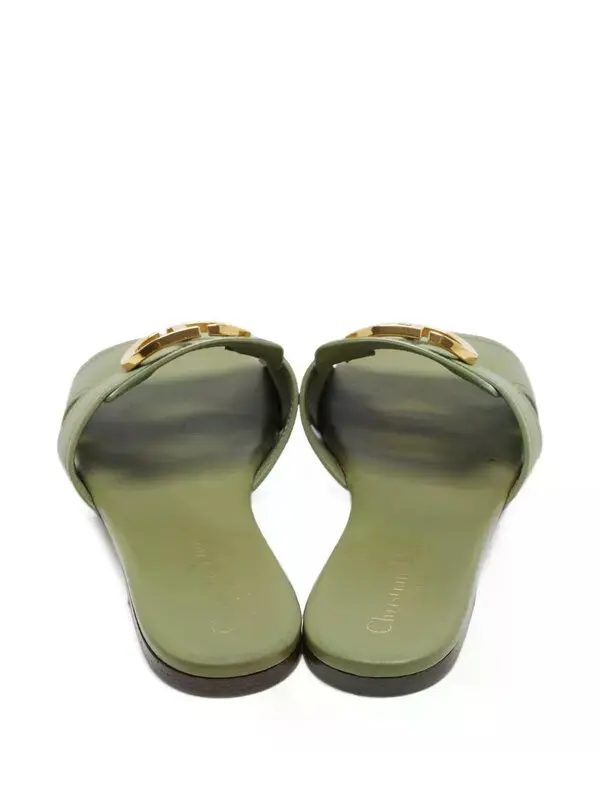 Dior 30 Montaigne Leather Flat Sandals