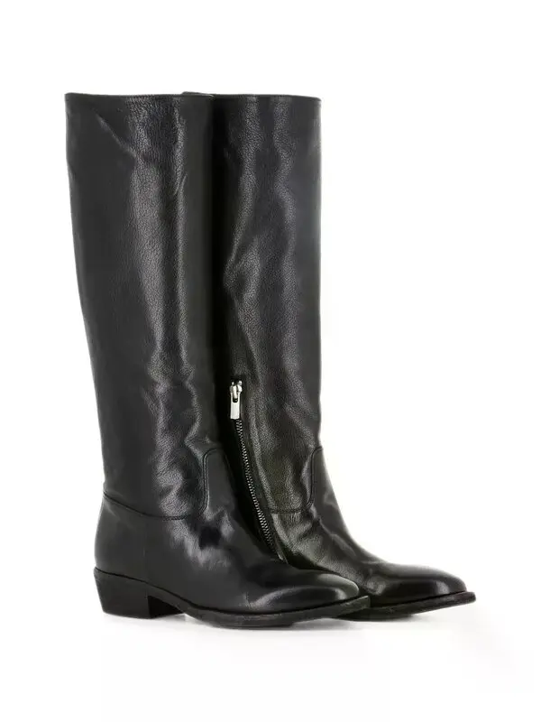 Officine Creative Side-zip Knee-high Boots - Black