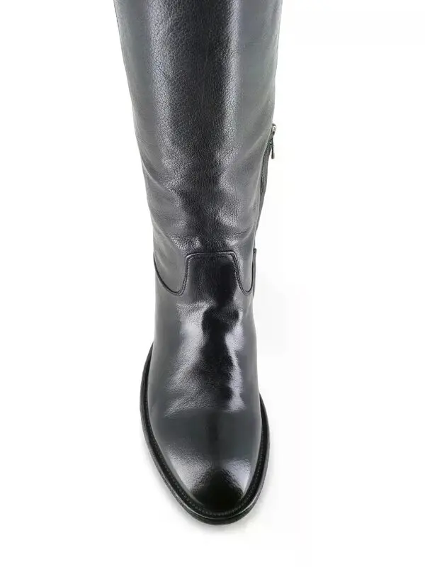 Officine Creative Side-zip Knee-high Boots - Black