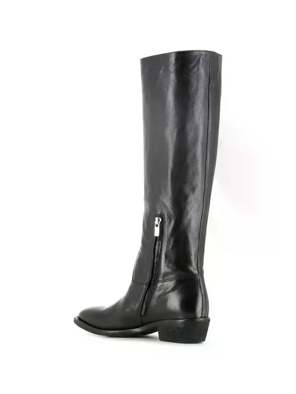 Officine Creative Side-zip Knee-high Boots - Black
