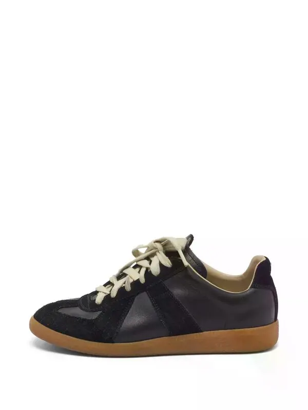 MAISON MARGIELA Replica Suede-panel Sneakers - Black
