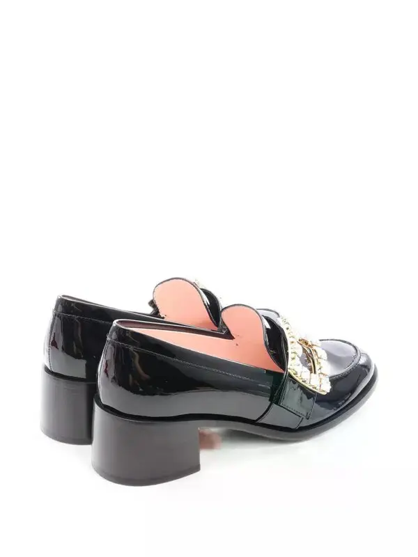 ROGER VIVIER Viv Ranger Strass Buckle Loafers