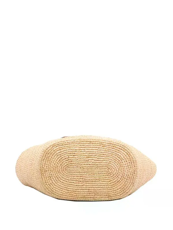 Celine 2025 Teen Supple Raffia Cuir Triomphe Classic Panier Tote Satchel