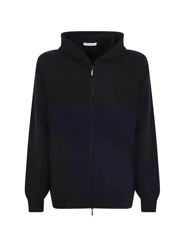 CRUCIANI Zip-up Knitted Hoodie