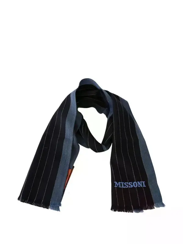 Missoni Pinstripe-pattern Scarf - Black