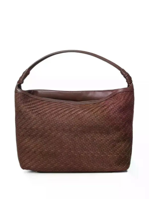 V°73 Woven-effect Charm-detail Shoulder Bag