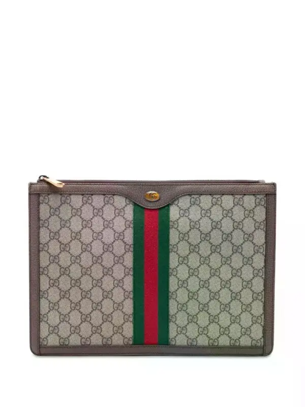 Gucci 2016-2026 Gg Supreme Web Ophidia Clutch Bag
