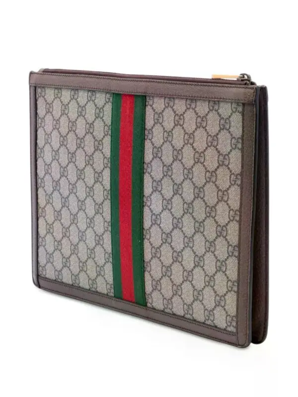 Gucci 2016-2026 Gg Supreme Web Ophidia Clutch Bag