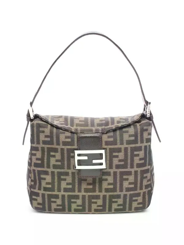 Fendi 2000s Zucca Shoulder Bag - Brown
