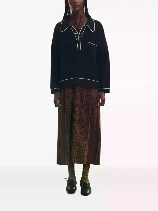 The Great. The Menswear Tipping Polo Sweater