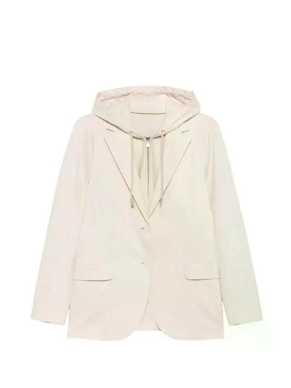 Eleventy Hooded Button-fastening Blazer