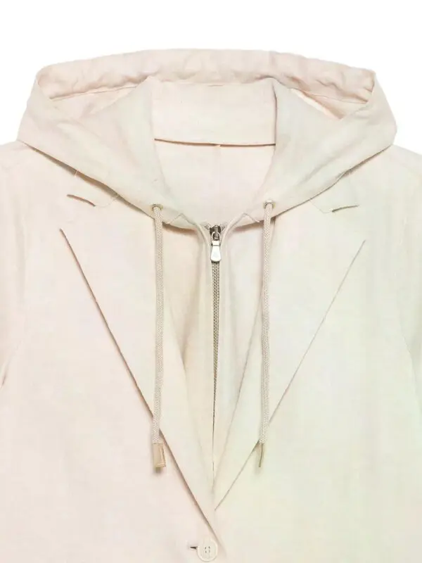 Eleventy Hooded Button-fastening Blazer