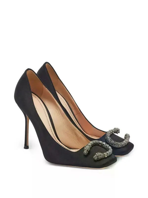 Gucci Dionysus Square-toe Pumps