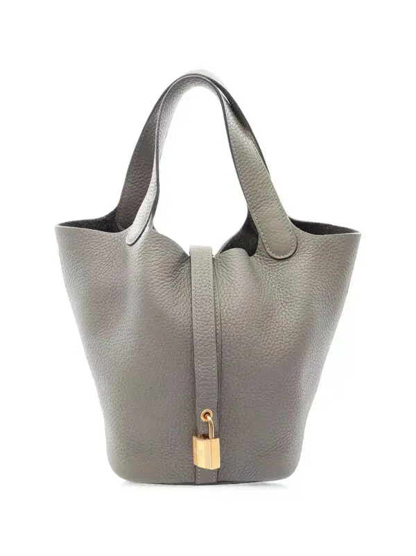 Hermès 2022 Picotan Lock Pm Tote Bag - Grey