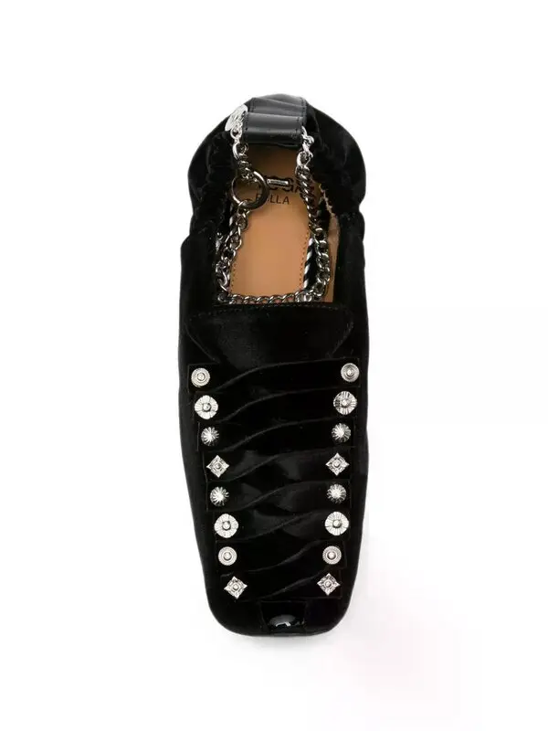 Toga Chain-embellished Loafers