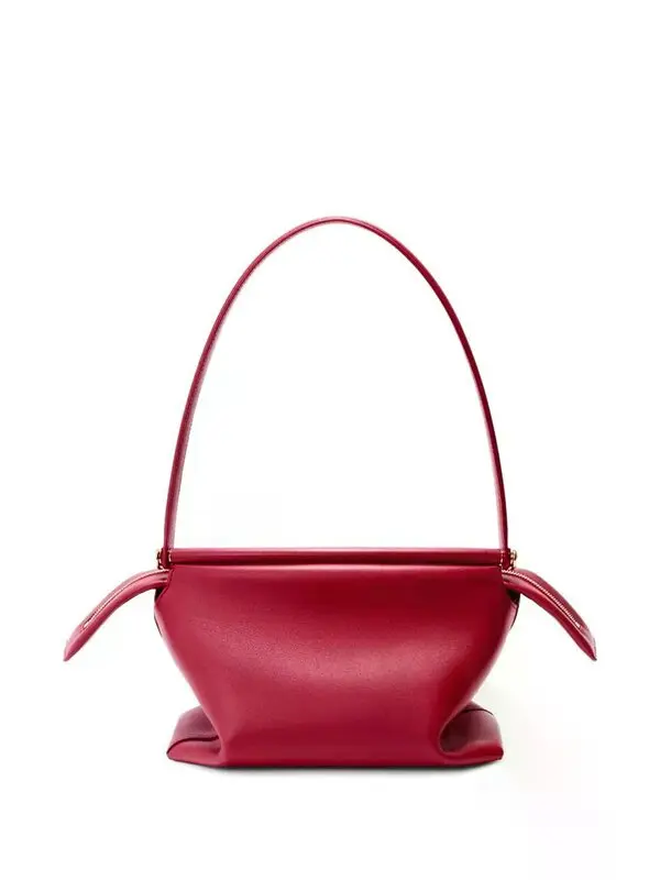 Loewe Small Whisker Logo-print Calfskin Tote Bag - Red