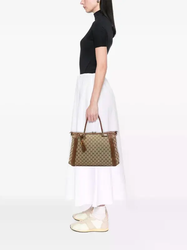 Gucci 2016-2026 Gg Canvas Bella Convertible Tote Satchel