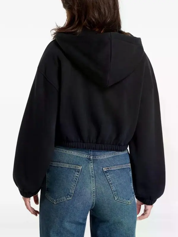 URBAN CLASSICS Cropped Zip-up Hoodie