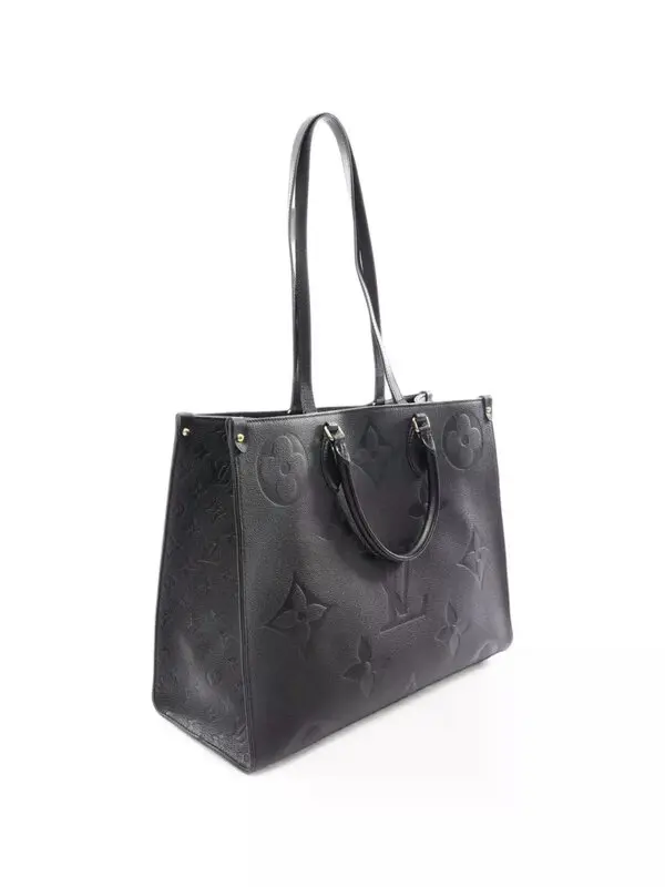 LOUIS VUITTON 2010s Gm On-the-go Monogram Empreinte Tote Bag - Black
