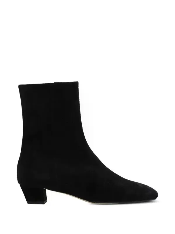 AeydĒ Yasmin Suede Ankle Boots - Black