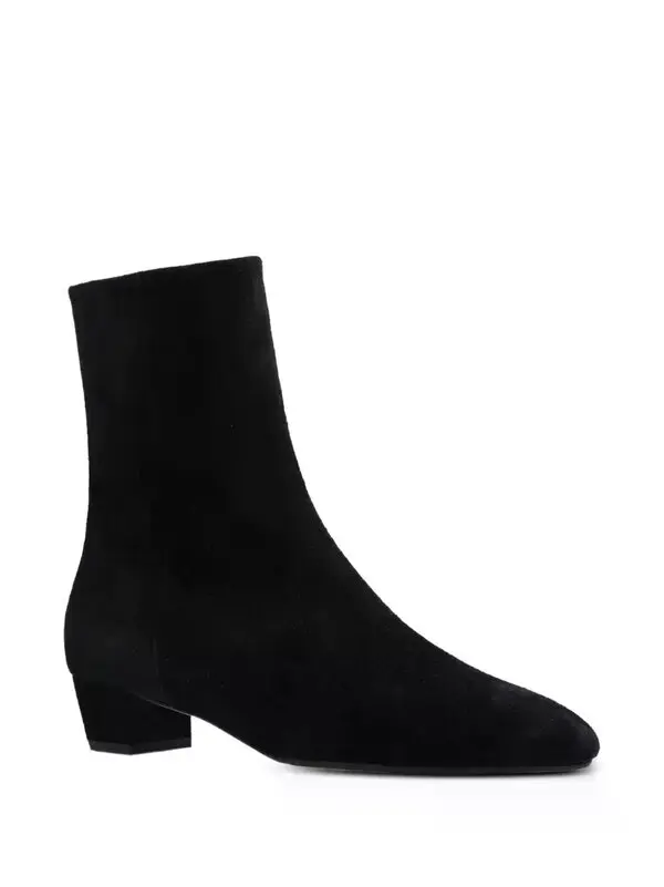 AeydĒ Yasmin Suede Ankle Boots - Black