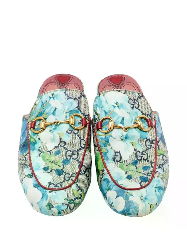 Gucci Princetown Blooms Horsebit Mules