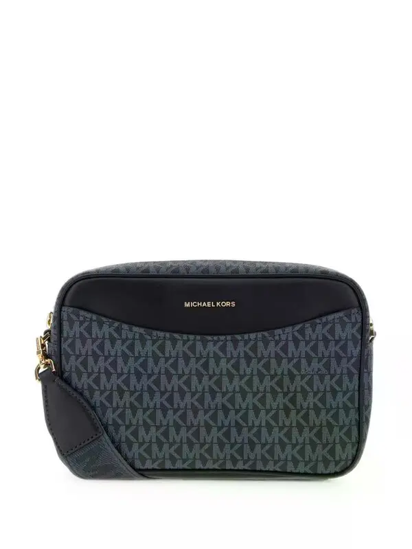 Michael Kors Logo-monogram Pocket Crossbody Bag - Blue