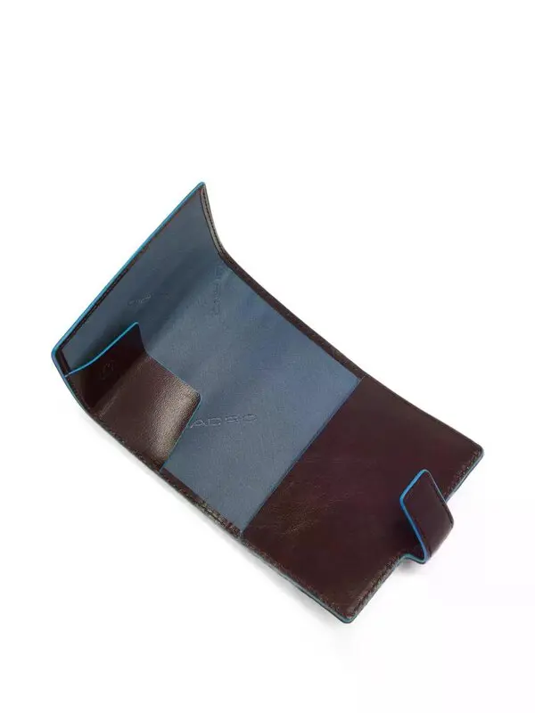 PIQUADRO Blue Square Logo-plaque Cardholder