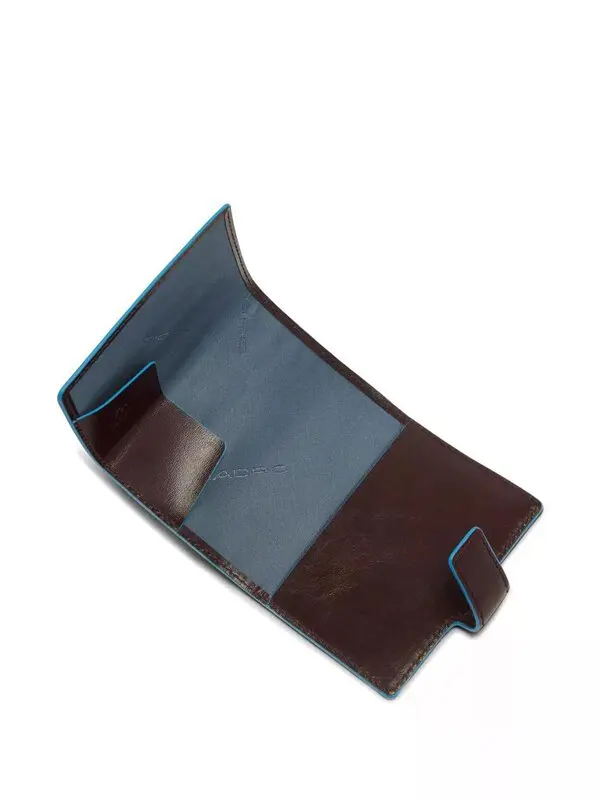 PIQUADRO Blue Square Logo-plaque Cardholder
