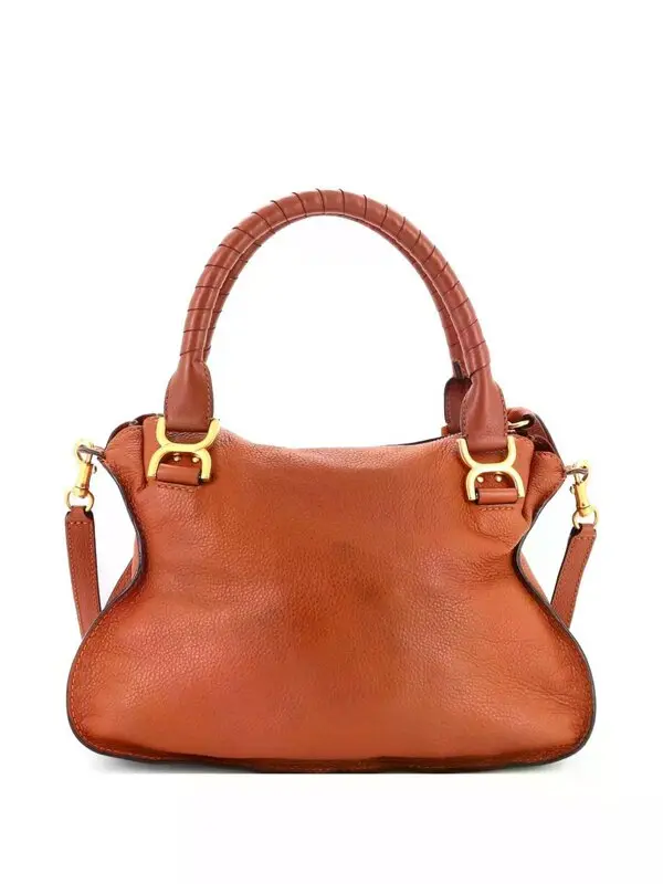 Chloé Marcie Leather Medium Satchel - Brown