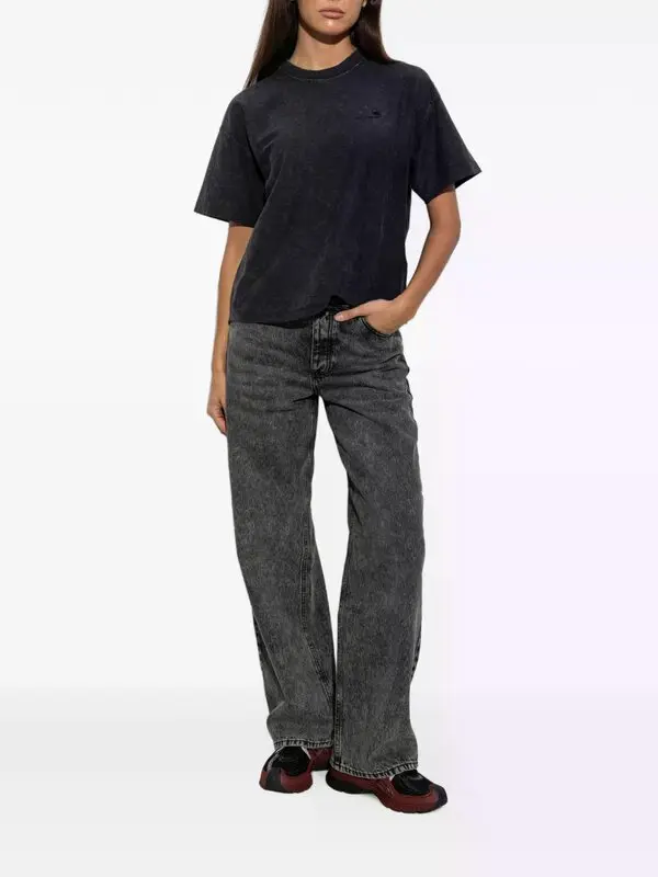 Carhartt Work In Progress S/s Lambert Logo-embroidered Acid-wash T-shirt