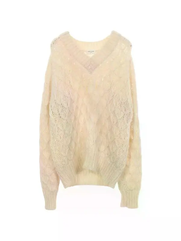 Saint Laurent 2010s V-neck Knit Sweater