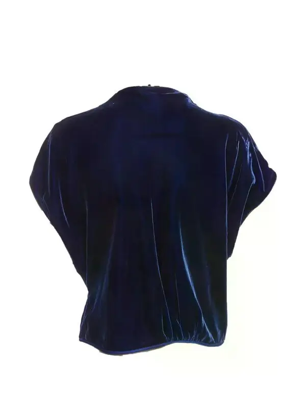 Giorgio Armani Draped Cape Sleeve Top