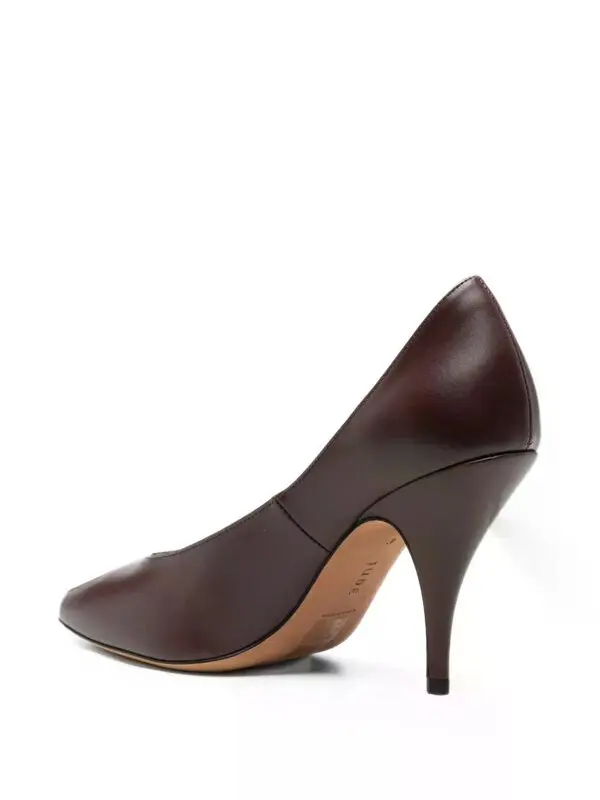 JUDE Icon Creased-leather Pumps
