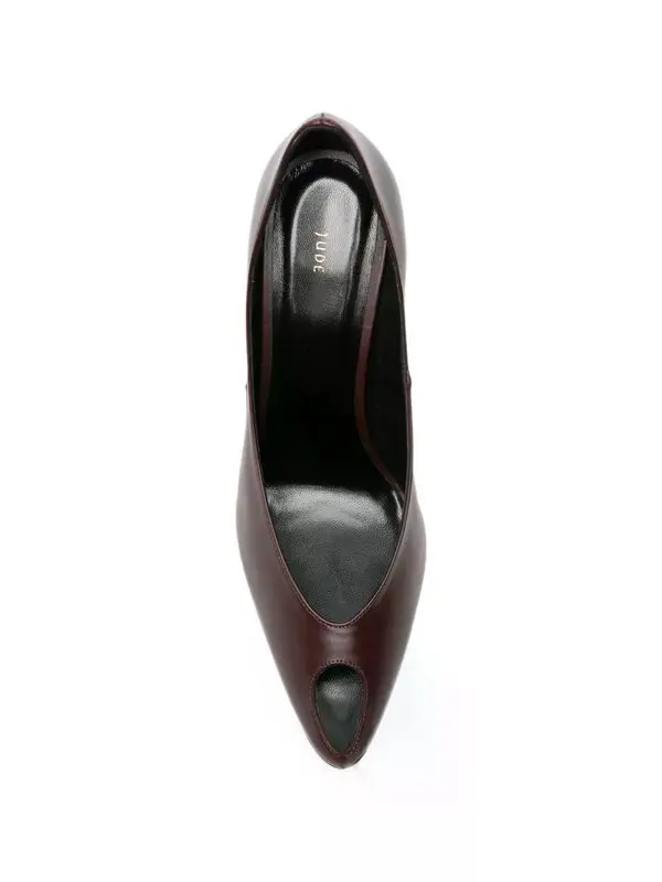 JUDE Icon Creased-leather Pumps