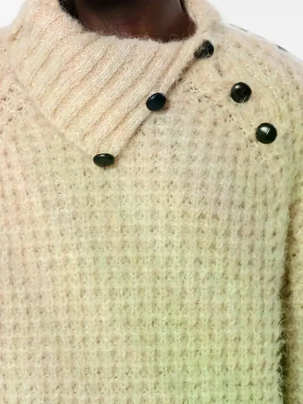 Isabel Marant Étoile Lyas Button-detail Sweatshirt - Neutrals