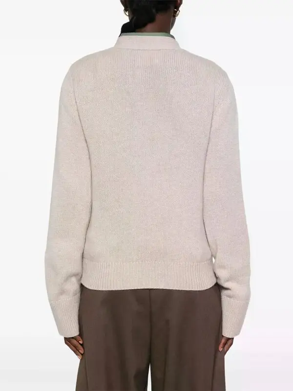LISA YANG Danni V-neck Patch-pocket Cardigan - Neutrals