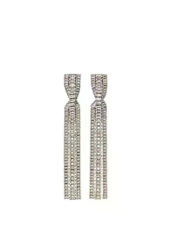 Isabel Marant Étoile Crystal-embellished Drop Earrings - Silver