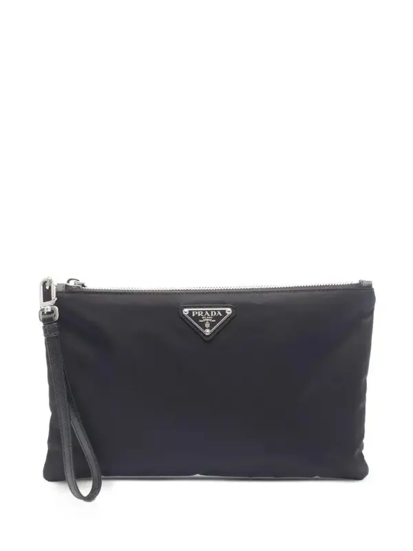 Prada Triangle-logo Clutch Bag