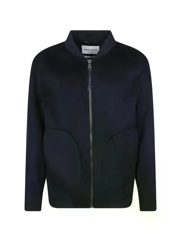 AMARANTO Ribbed-trim Bomber Jacket