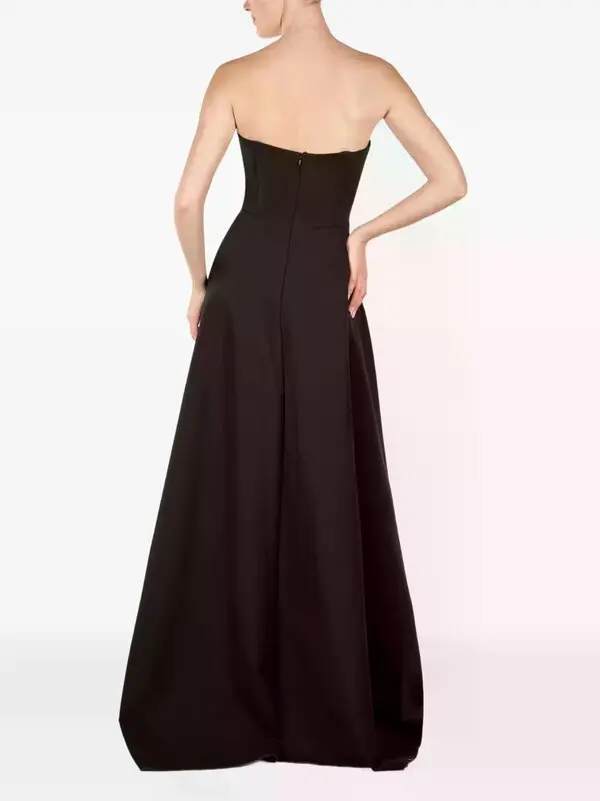 ANDREEA VENECIUC Etoile Noire Embellished Strapless Gown