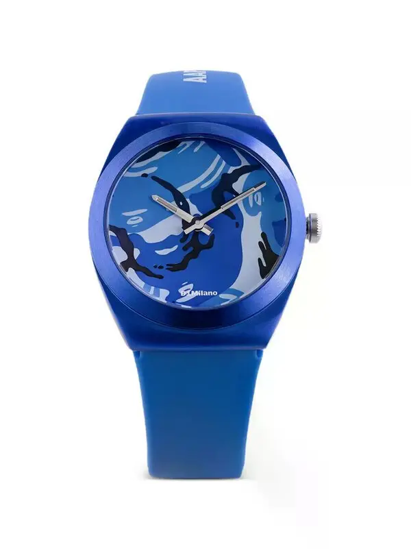 D1 MILANO X Aape Round-shape 34mm Watch - Blue