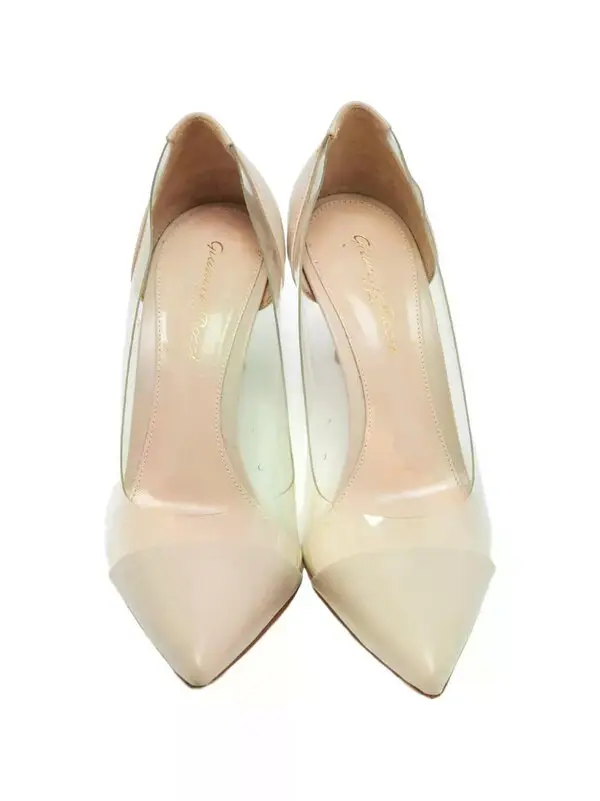 GIANVITO ROSSI Plexi Point-toe Heeled Pumps