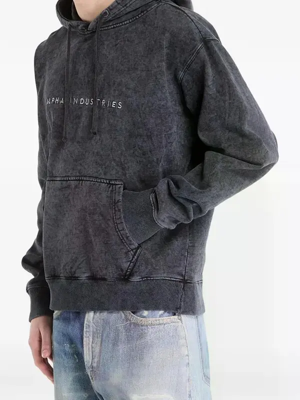 Alpha Industries Acid-wash Logo Hoodie
