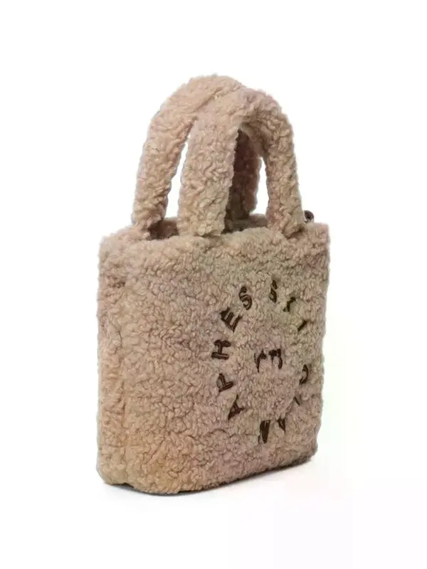 V°73 Ski Glam Teddy-effect Embroidered Shoulder Bag